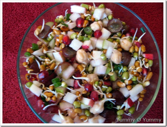 Mixed Sprouts Salad | Yummy O Yummy